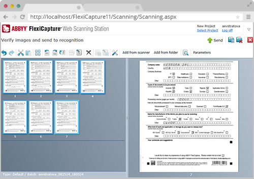Szövegfelismerés (OCR) :: ABBYY FlexiCapture