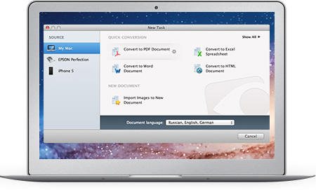 Szövegfelismerés (OCR) :: ABBYY FineReader Pro for Mac